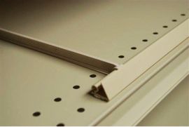 Shelf Divider Rail With 5/8" Face (w/ tape)