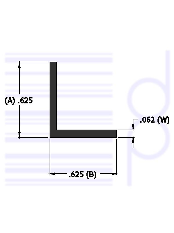 5/8 IN. x 5/8 IN. Right Angle (15.8750 mm)