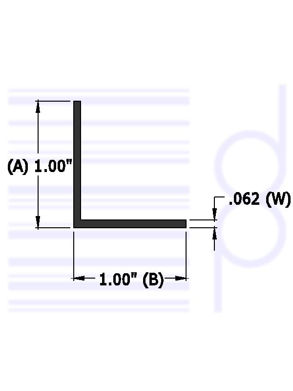 1 IN. x 1 IN. Right Angle (25.400mm)